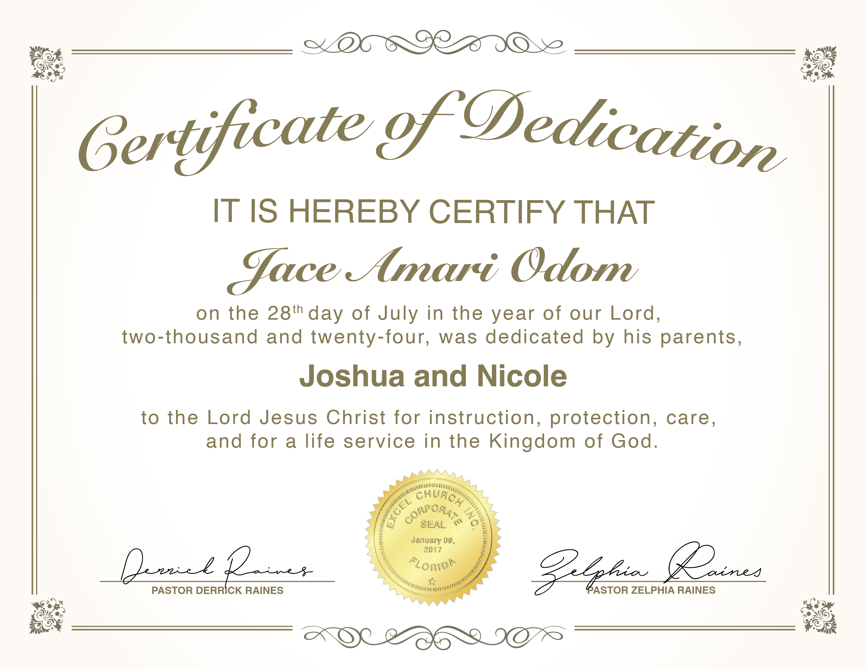 Excel ChurchJace Amari Odom - Excel Church